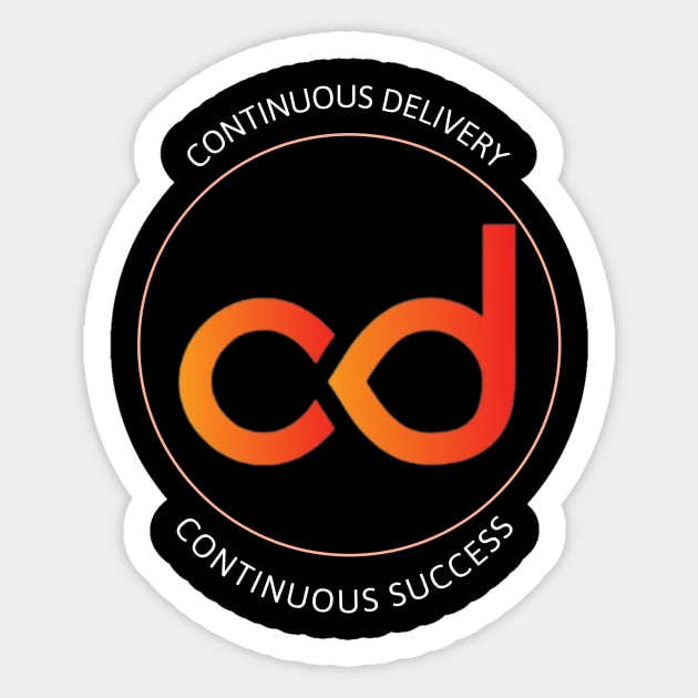 Continuous Delivery, Continuous Success - Devops - Sticker | TeePublic